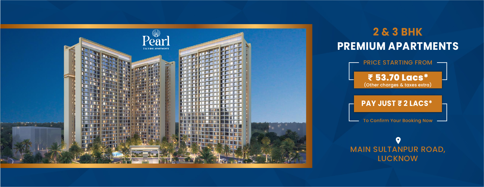 Sahu City Pearl Luknow | 2 BHK, 3 BHK Flats in Sultanpur Road, Lucknow