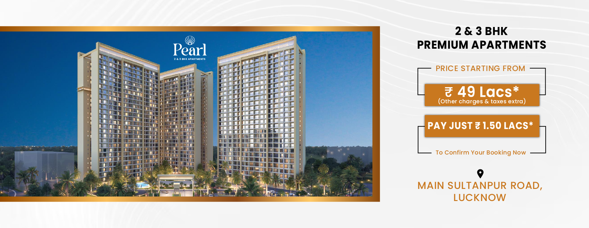 Sahu City Pearl | 2 BHK, 3 BHK Flats in Sultanpur Road, Lucknow