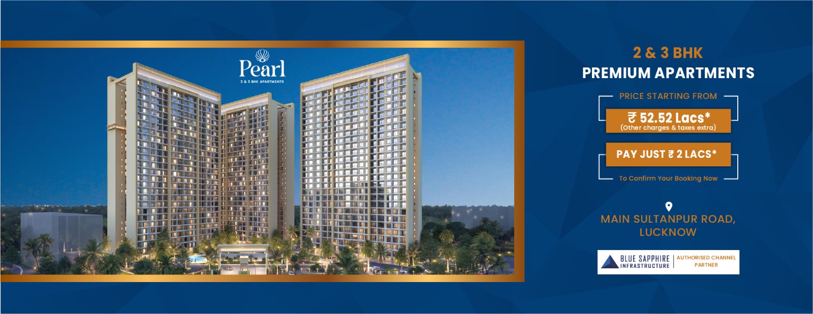 Sahu City Pearl | 2 BHK, 3 BHK Flats in Sultanpur Road, Lucknow